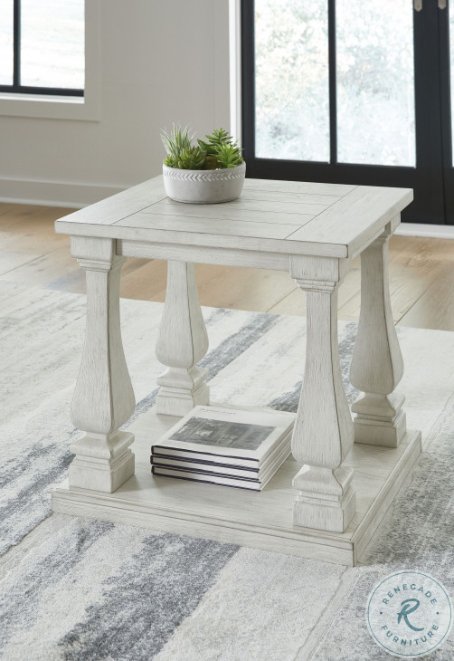 Arlendyne Antique White End Table From Ashley Furniture | Coleman Furniture