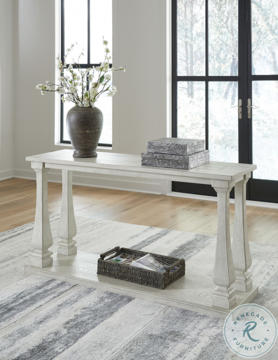 Arlendyne Antique White Sofa Table From Ashley Furniture | Coleman ...
