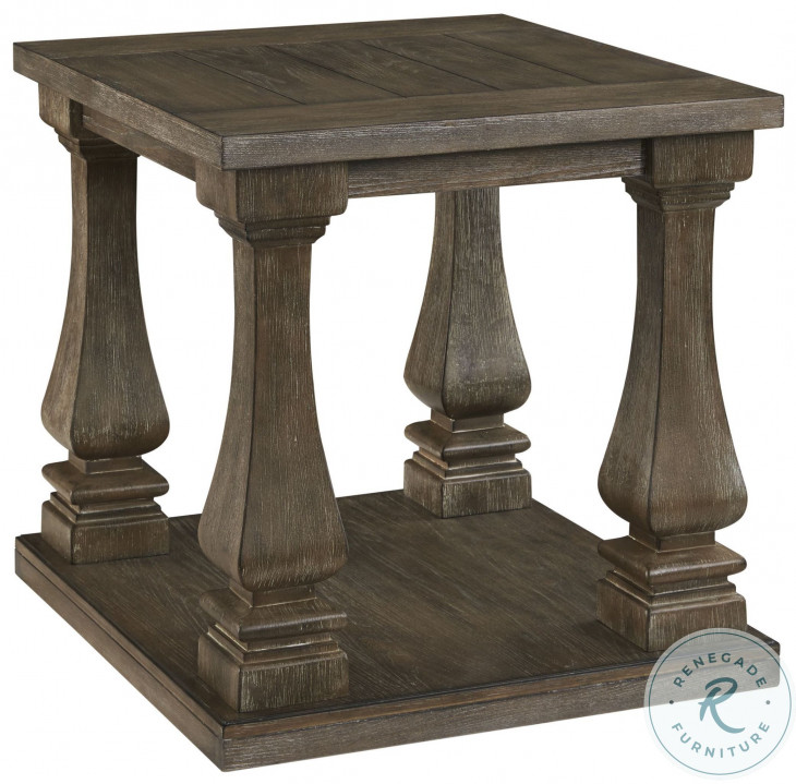 Johnelle Gray Rectangular End Table from Ashley | Coleman Furniture