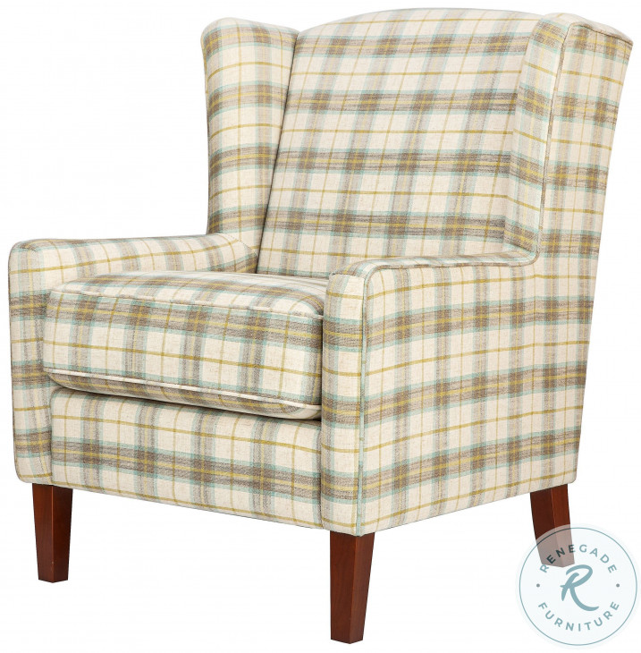 Taylor Plaid Upholstered Accent Chair From Jofran | Coleman Furniture