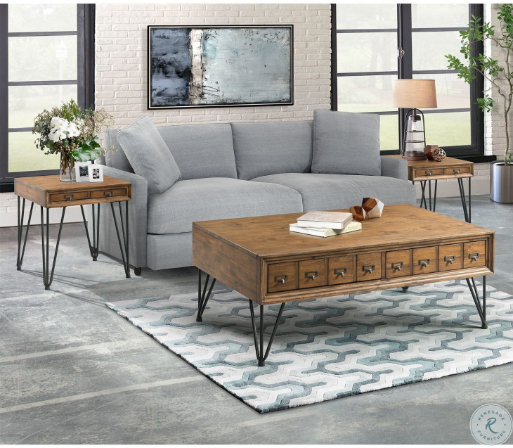 Tanner Light Walnut Coffee Table from Elements Furniture | Coleman ...