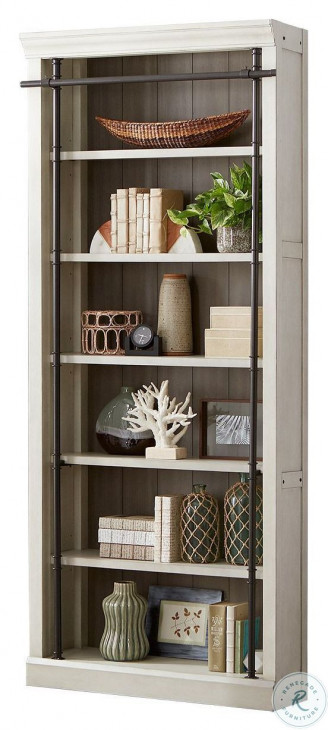 Toulouse Aged Chateau White 94" Tall Bookcase From Martin Furniture ...