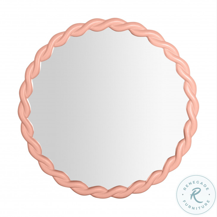 Agnes Mauve Round Mirror From TOV | Coleman Furniture
