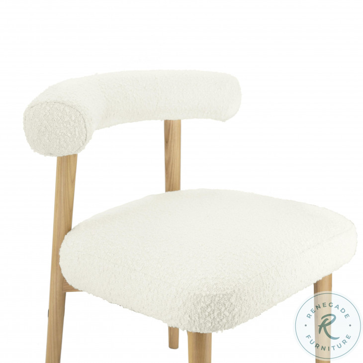 Spara Cream Boucle Side Chair From TOV | Coleman Furniture