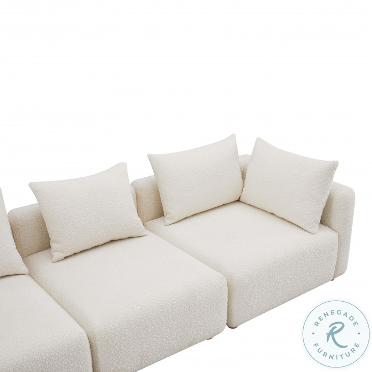 Hangover Cream Boucle Sofa From TOV | Coleman Furniture