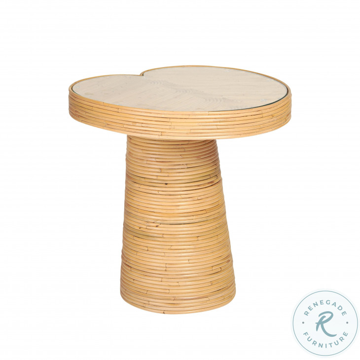 Felicia Natural Lilypad Tall Side Table From TOV | Coleman Furniture