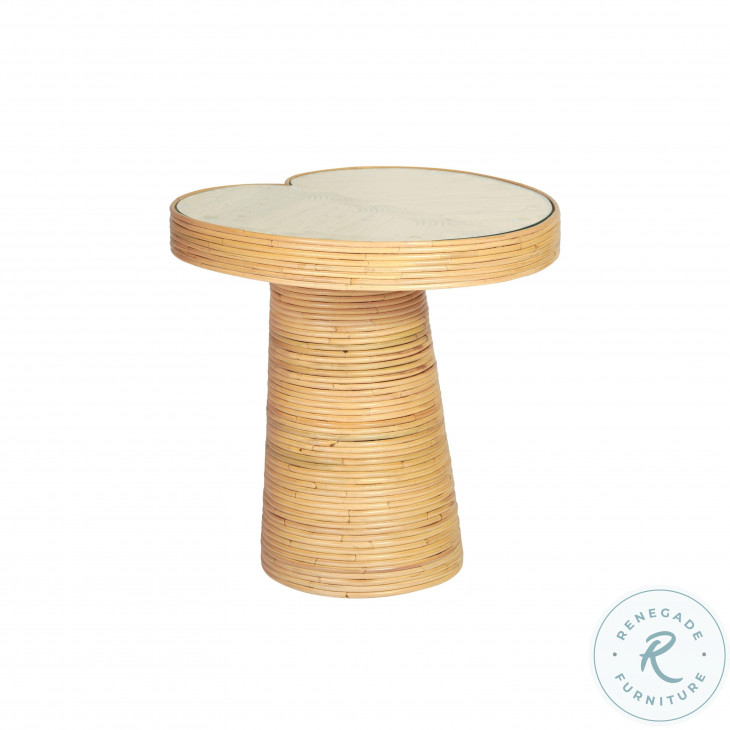 Felicia Natural Lilypad Short Side Table From TOV | Coleman Furniture