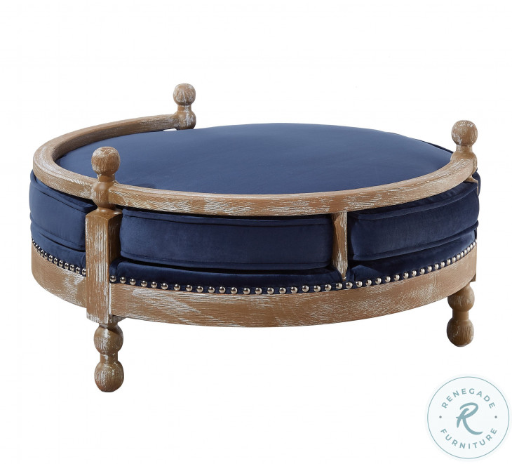 Hound Navy Pet Bed from TOV | Coleman Furniture