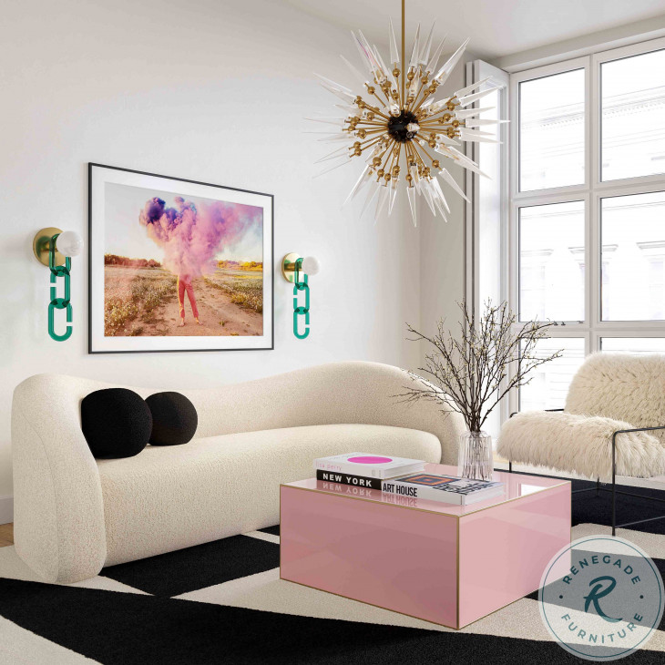 Leonie Beige Faux Shearling Living Room Set from TOV | Coleman Furniture