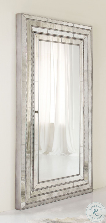 Melange Gold Glamour Floor Mirror with Jewelry Storage from Hooker ...
