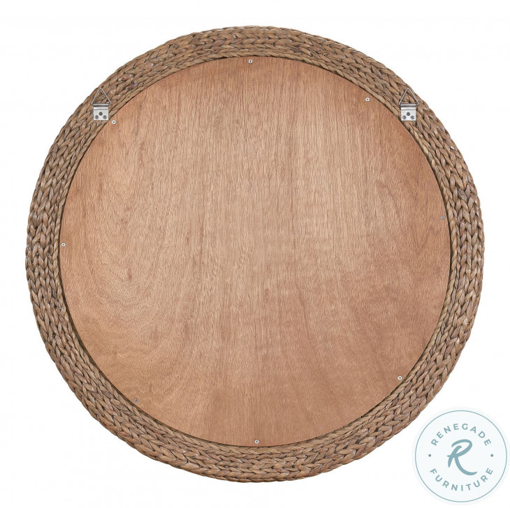 Modern Farmhouse Natural Fallon Round Mirror From Universal | Coleman ...