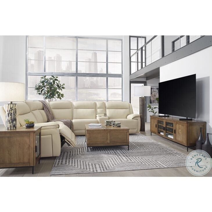 Double Deal Almond Modular Power Reclining Sectional from Ashley ...