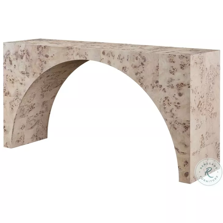 Tranquility Mappa Burl Arc Console Table From Universal | Coleman Furniture