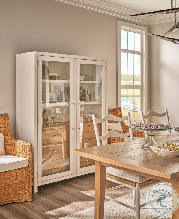 Weekender White Sand and Sand Dune Seaside Display Cabinet From ...