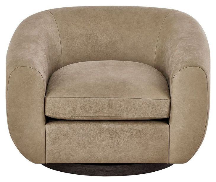 Fitz Vail Toffee Leather Upholstered Swivel Chair from Universal ...