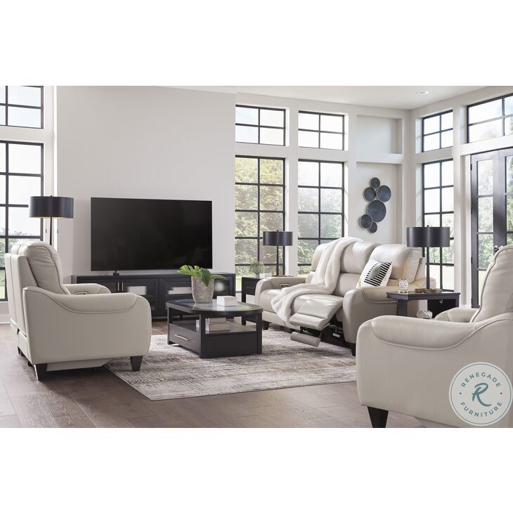 Mercomatic Gray Power Reclining Loveseat with Adjustable Headrest From ...