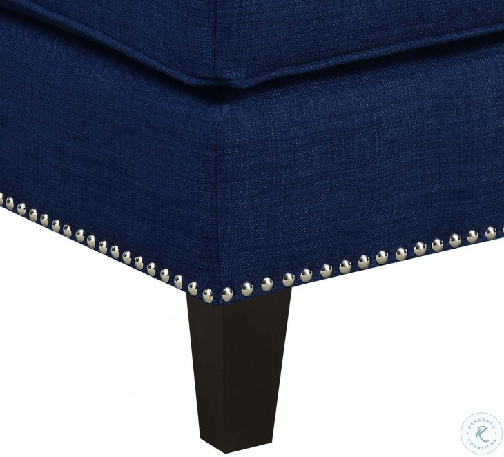 Emery Blue Chair with Ottoman from Elements Furniture | Coleman Furniture