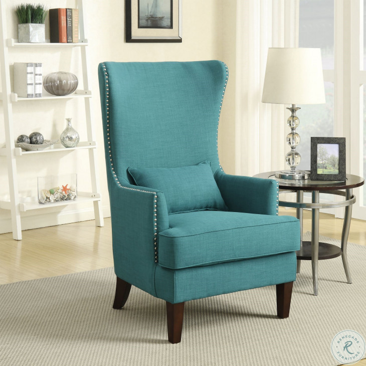 Kegan Heirloom Teal Accent Chair from Elements Furniture | Coleman ...