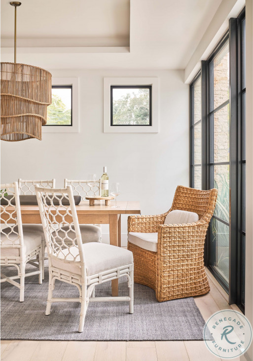 Weekender White Rattan Marco Side Chair Set of 2 From Universal ...