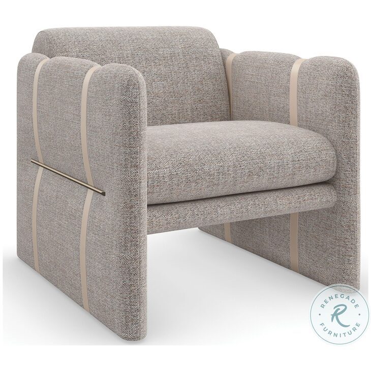 Cigar Taupe And Ivory Club Chair From Caracole | Coleman Furniture
