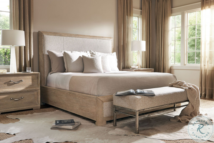 Aventura Marcona Upholstered Panel Bedroom set from Bernhardt Furniture | Coleman Furniture