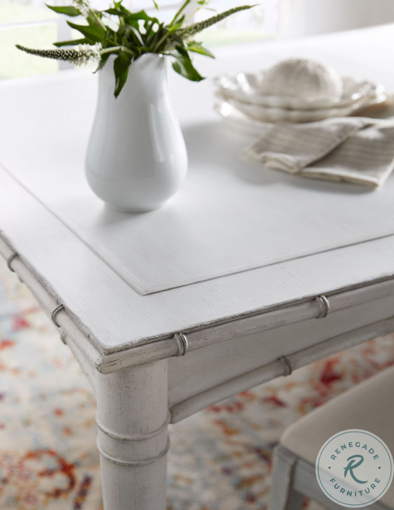 Charleston White Rectangle Extendable Dining Table From Hooker ...