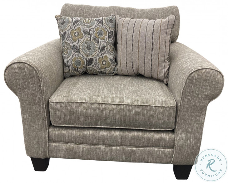 Vandy Heather Greige Chair and A Half From Southern Home Furnishings ...