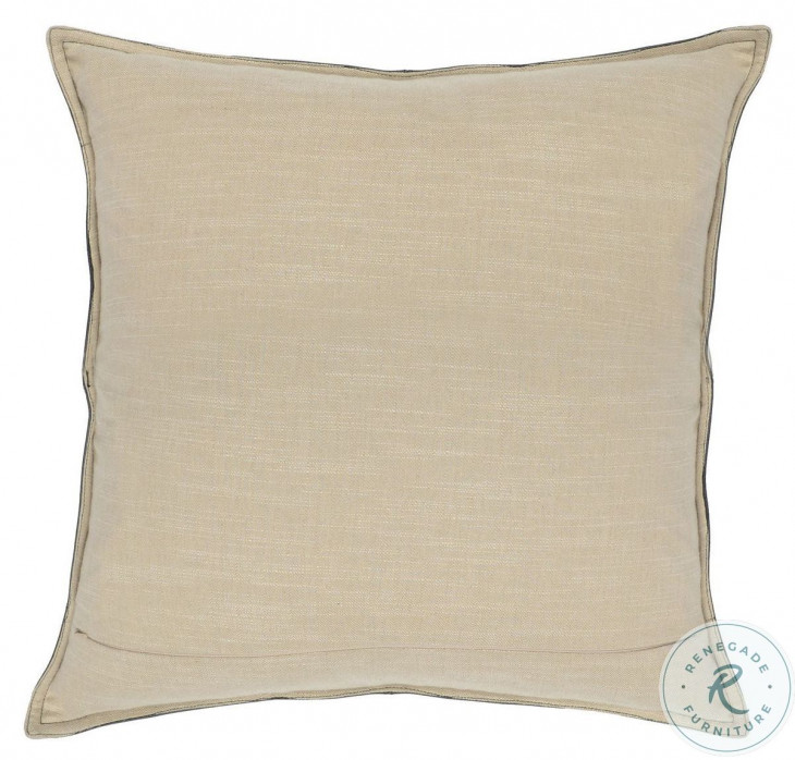 Eminence Onyx Solid Leather Dexter Pillow Set of 2 from Classic Home ...