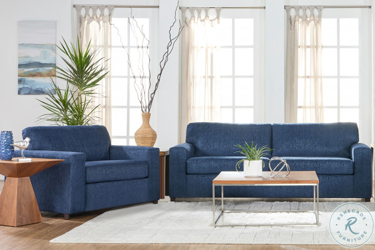 Kylo Blue Cuddle Chair From New Classic | Coleman Furniture