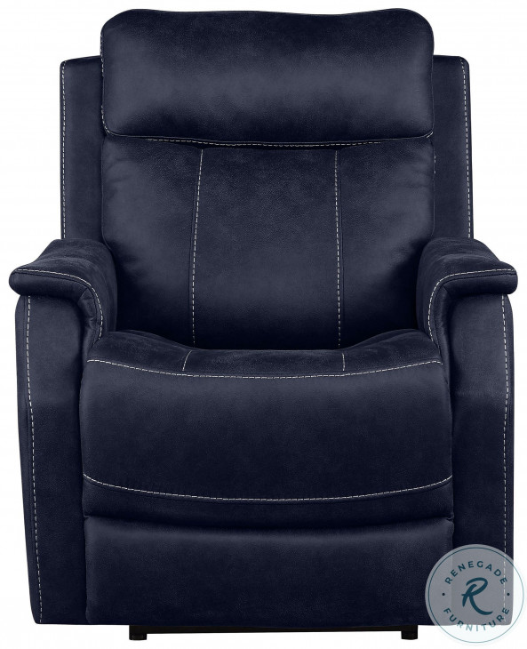 Valencia Ocean Blue Dual Power Reclining Living Room Set with Power ...