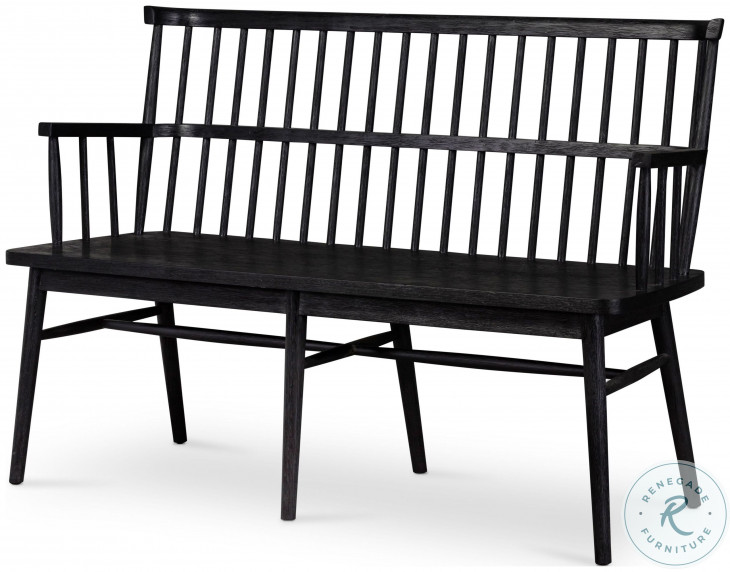 Aspen Matte Black Bench from Four Hands | Coleman Furniture