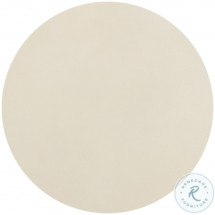 Mia Parchment White Round Dining Table from Four Hands | Coleman Furniture