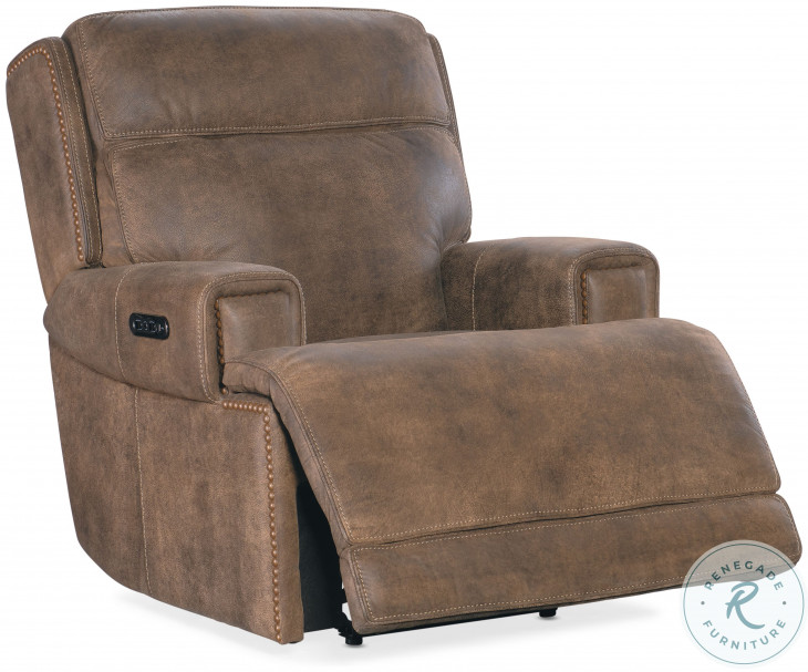Wheeler Brown Power Recliner With Power Headrest From Hooker | Coleman ...