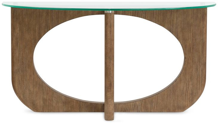 Lainey Almond Demilune Glass Top Sofa Table From Magnussen Home ...