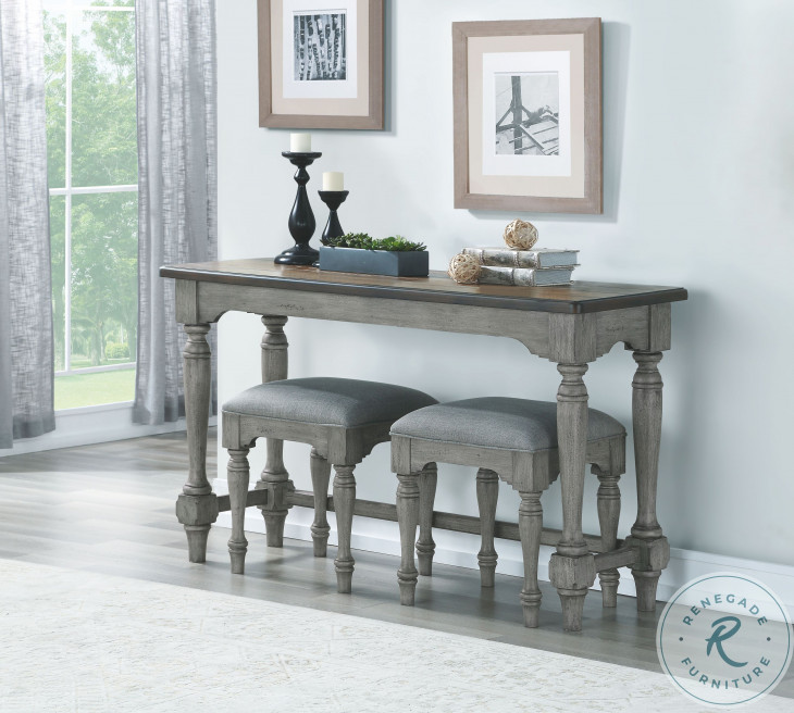 Gray wash sofa table store
