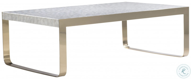 Aster Brass And Capiz Cocktail Table From Bernhardt Furniture | Coleman Furniture