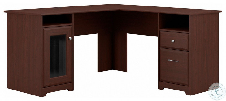 Cabot Harvest Cherry 60 L Desk from Bush WC31430 03K Coleman Furniture