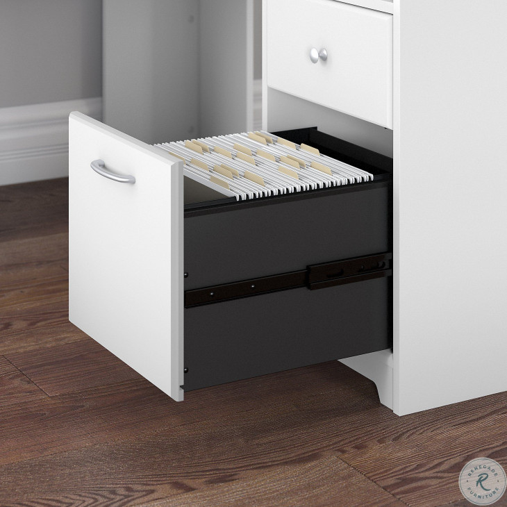 Cabot White 60 L Shaped Computer Desk from Bush Furniture Coleman Furniture