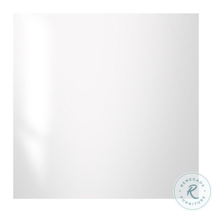 Luke Glossy White Lacquer with Acrylic and Polished Nickel 6 Drawer ...