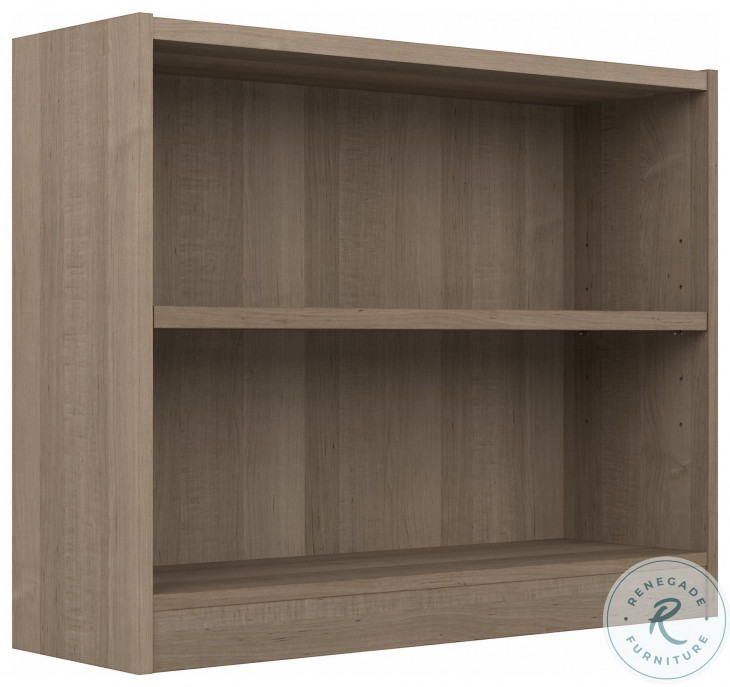 Universal Ash Gray Small 2 Shelf Bookcase From Bush Furniture | Coleman ...