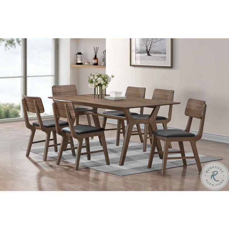 Thea Walnut Rectangular Wood Dining Table From New Classic | Coleman ...