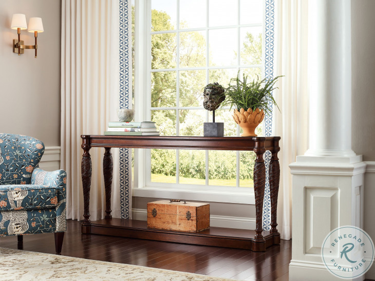 Charleston Maraschino Cherry Console Table From Hooker | Coleman Furniture