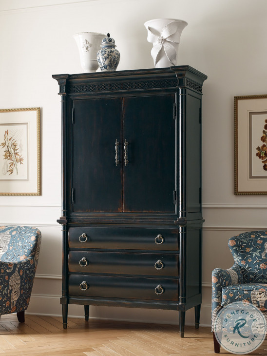 Charleston Black Cherry Armoire From Hooker | Coleman Furniture