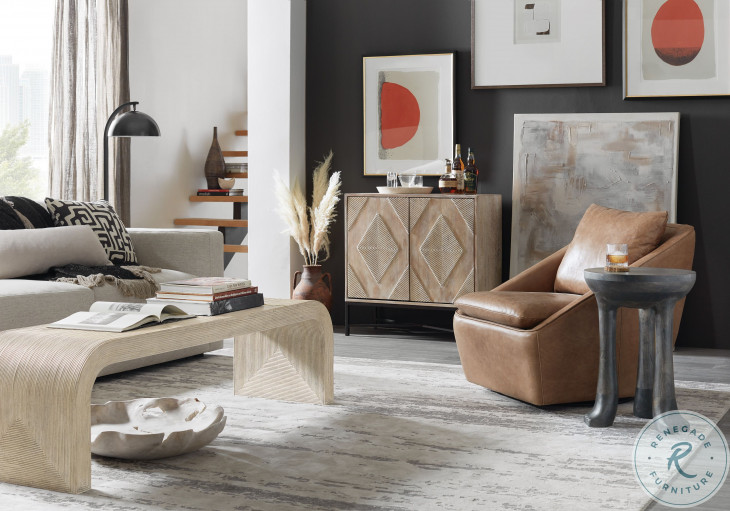 Commerce And Market Black Natural Wood Spot Table From Hooker | Coleman ...