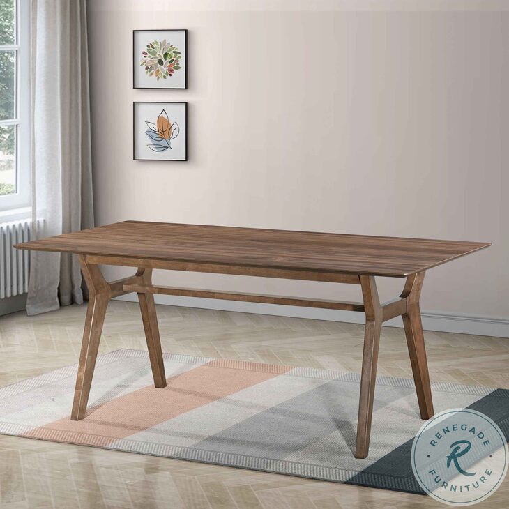 Thea Walnut Rectangular Wood Dining Room Set from New Classic | Coleman ...