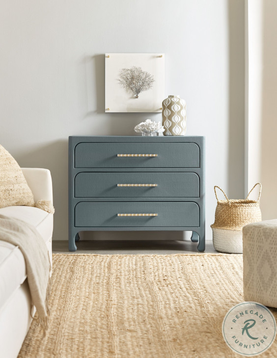 Serenity Blue Lacquered Cruiser Accent Chest From Hooker | Coleman ...