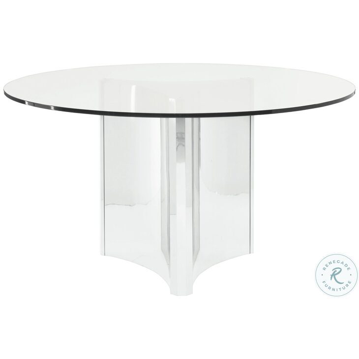 Abbott Gleaming Stainless Steel Dining Table From Bernhardt Furniture ...