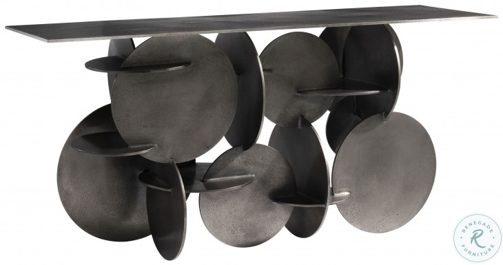 Tribus Graphite Console Table From Bernhardt Furniture | Coleman Furniture
