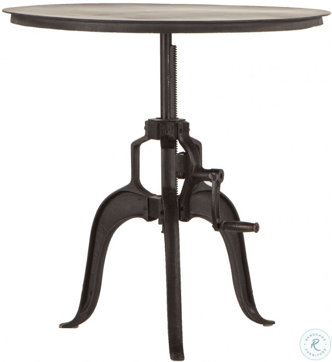Artezia Black Large Adjustable Crank Side Table from Home Trends ...
