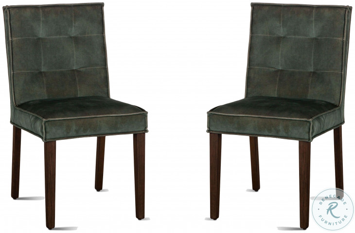 Avery Dark Green Velvet Dining Chair Set Of 2 From World Interiors ...